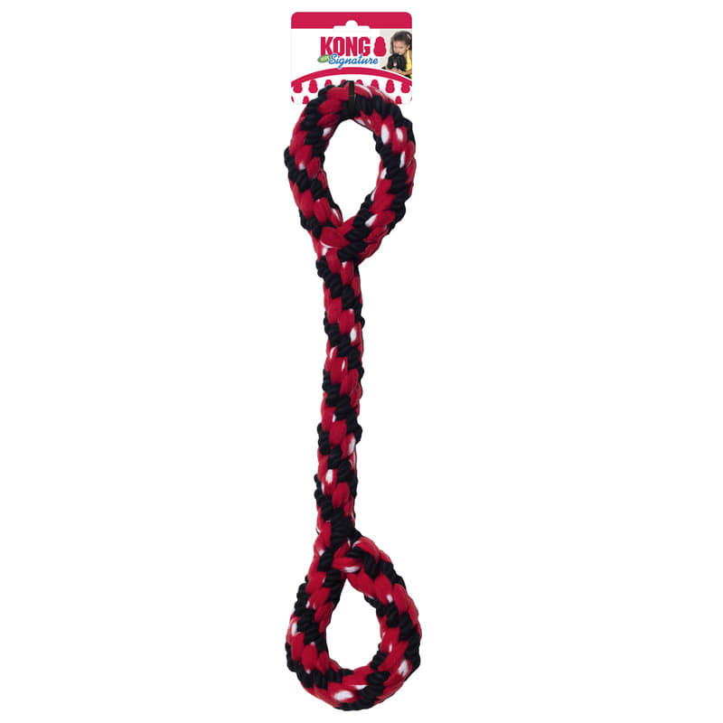 Hundeleke KONG Signature Rope 22" Double Tug Velkommen