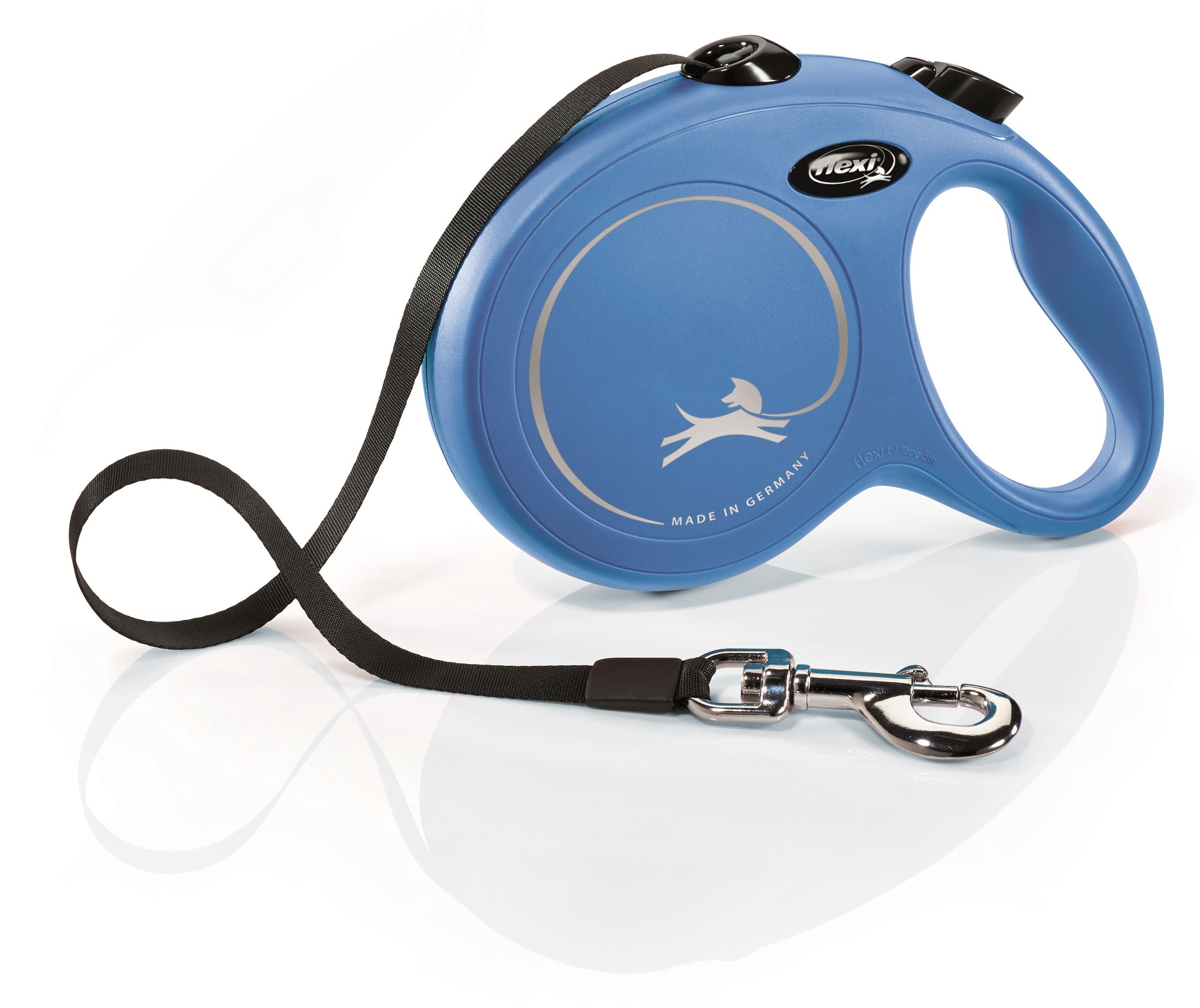 Flexi Classic Compact New Tape L 5m Blå Max 50Kg Febo Norge