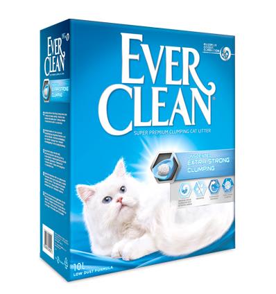 Kattesand Ever Clean Extra Strong Clumping Unscented 10L Febo Norge