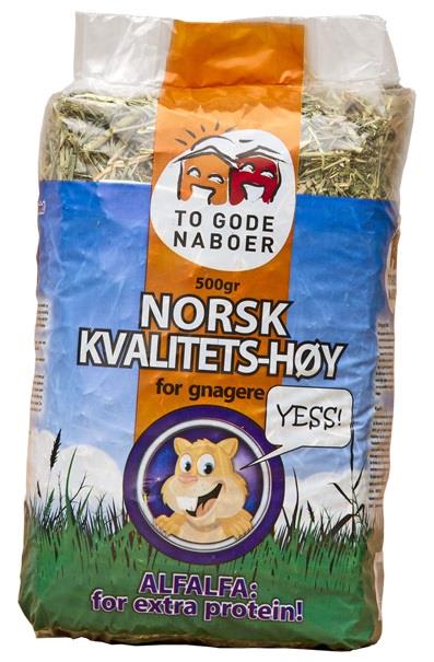 Høy 500g To Gode Naboer Alfalfa (u/timotei) Velkommen