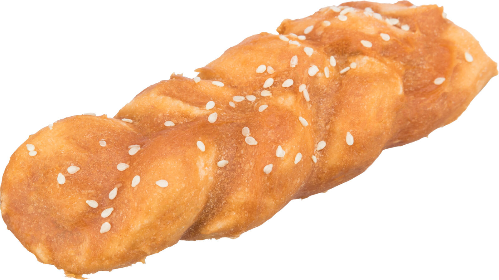 Tyggestang Flettet Natur M/Kyllingfilè 75g 15cm BULK Febo Norge