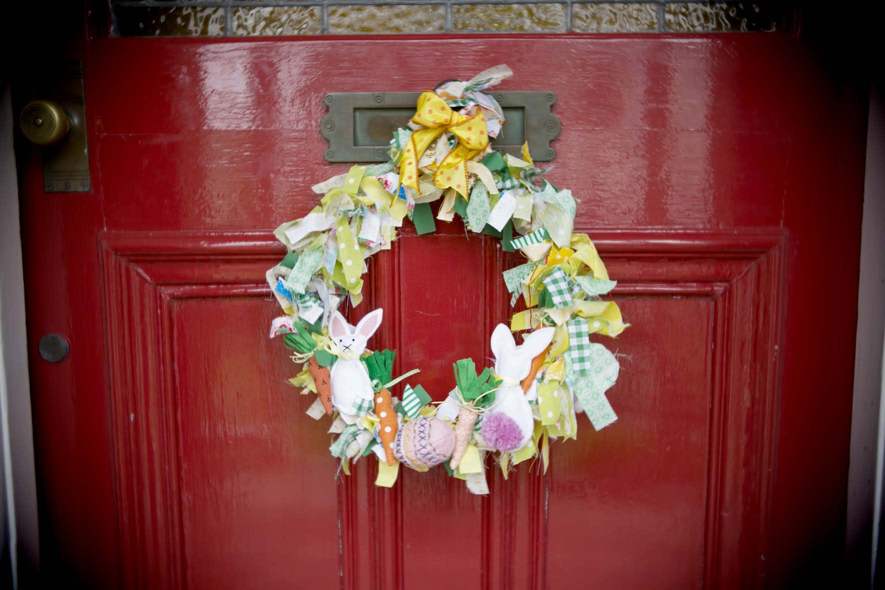 Easter Wreath Workshop in full swing - Felixstowe Sewing School