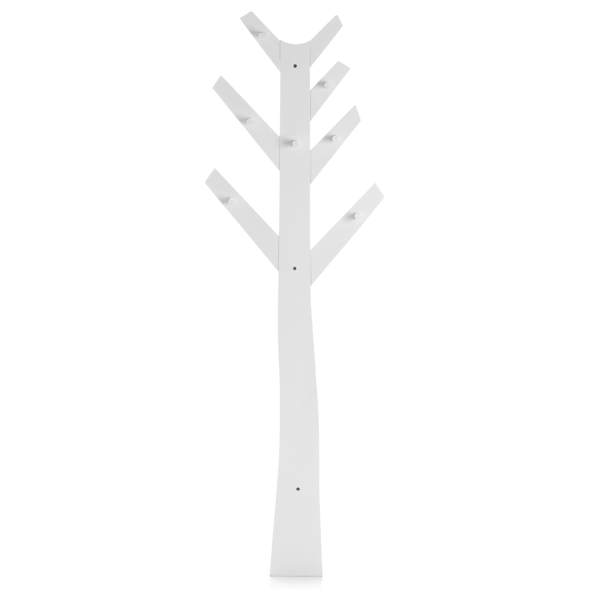 Knagger "tre" m/7 knagger Palma i hvitmalt Festival.no