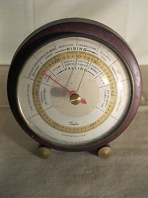 Very Goods | Antique Vintage Barometer Stormoguide Wood Brass Taylor ...
