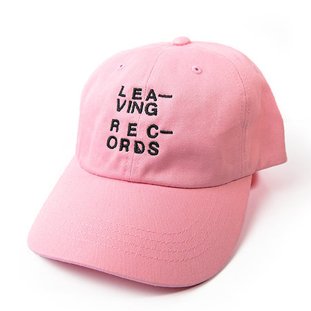 Very Goods | LEAVING RECORDS(リービング・レコーズ) "LR Hat" チノキャップ-Pink- | RUBBLEplay