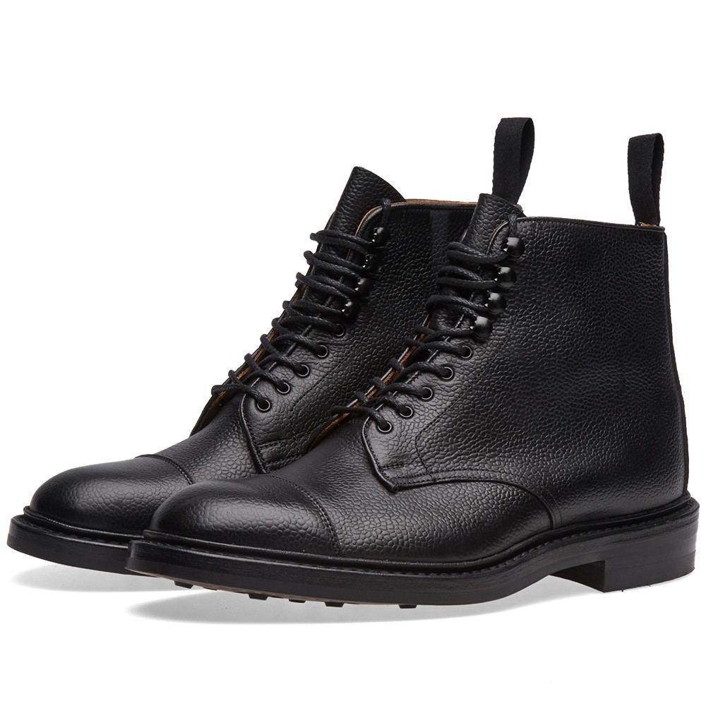 Very Goods | END. x Tricker's Toe Cap Boot (Black Zug Grain)