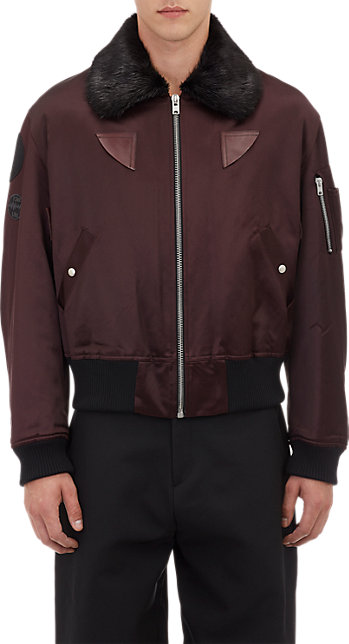 Very Goods | Yang Li Fur-Collar Bomber Jacket at BarneysWarehouse.com
