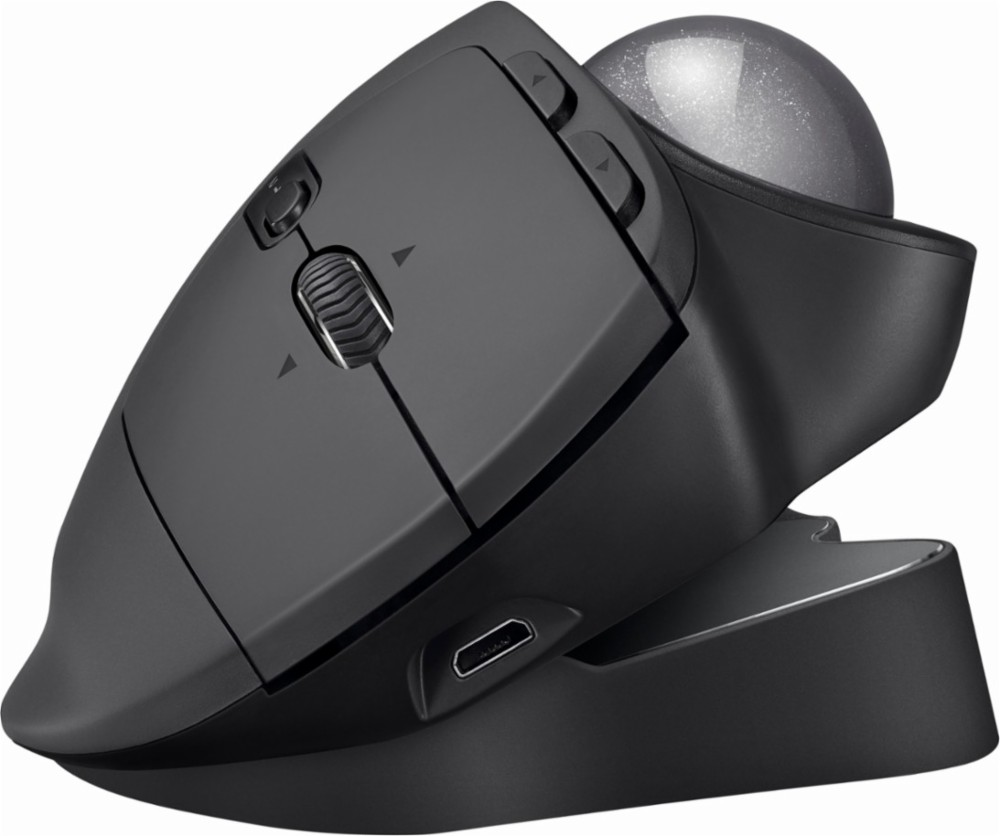 Very Goods | Logitech MX ERGO Plus Wireless Trackball Mouse Black 910 ...