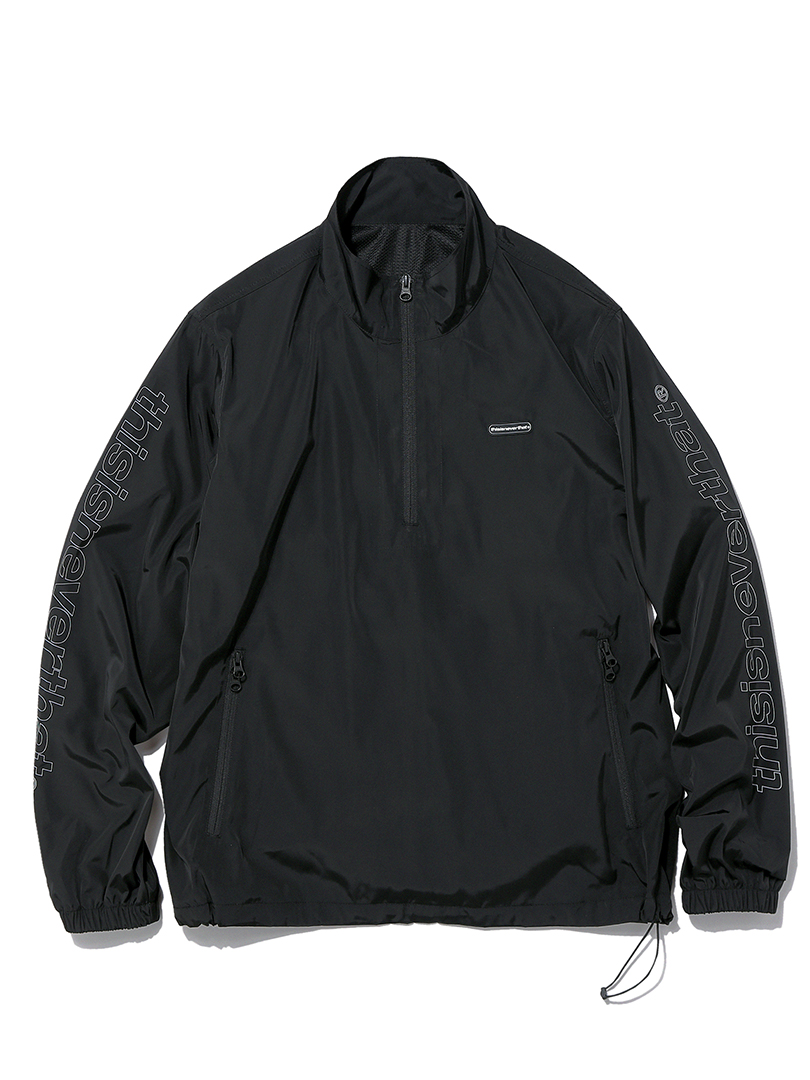 Very Goods | SP Half Zip Windbreaker Black