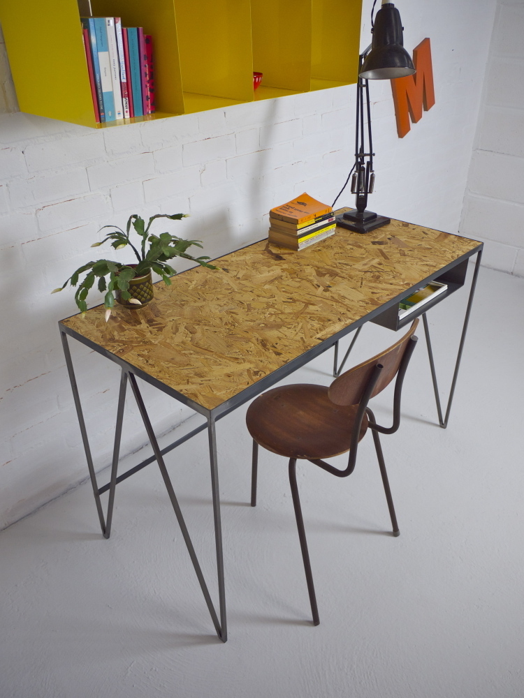 Very Goods | Study desk | steel with OSB top / &New - Modern British ...