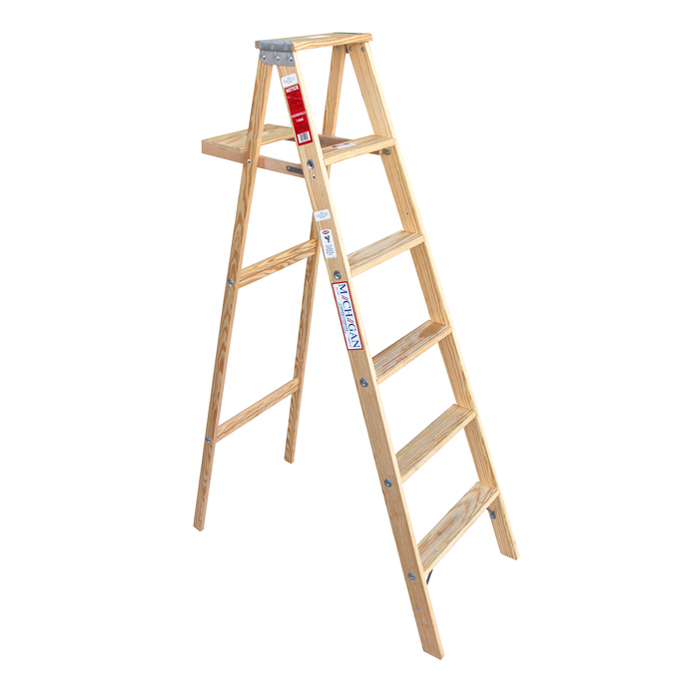 Very Goods | Michigan Ladder Company / Wood Step Ladder ウッドステップラダー ...