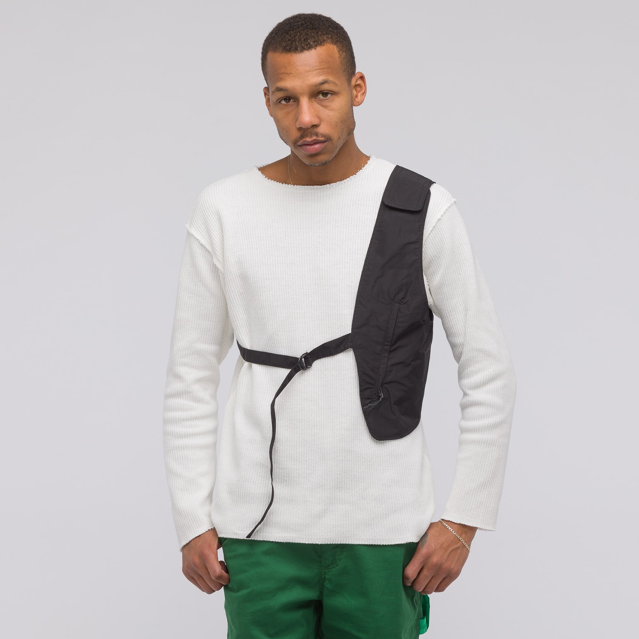Very Goods | Engineered Garments Holster Bag in Black Memory Polyester ...