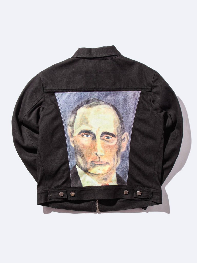 Very Goods | Buy ENFANTS RICHES DÉPRIMÉS Putin Denim Jacket Online at ...