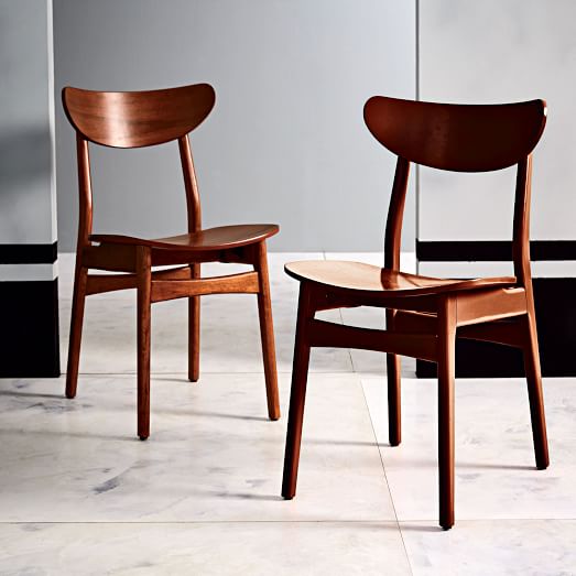 Very Goods Classic Cafe Dining Chair Walnut west elm