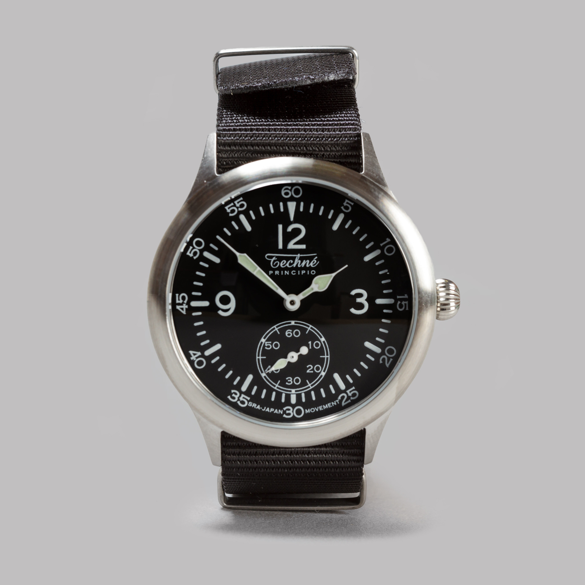 Very Goods | Techné Instruments Merlin 246 Quartz Field Watch (Brushed ...