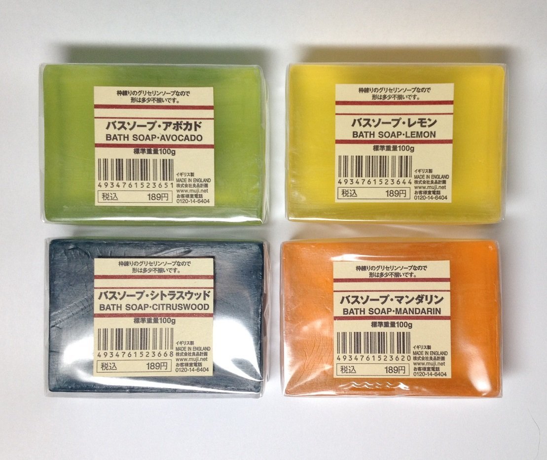 Very Goods | Amazon.com : MUJI Bath Soap Bar 4 Types Set : Health ...