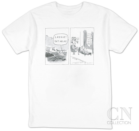 Very Goods | "Lassie! Get help!" - New Yorker T-Shirt Poster Print by ...