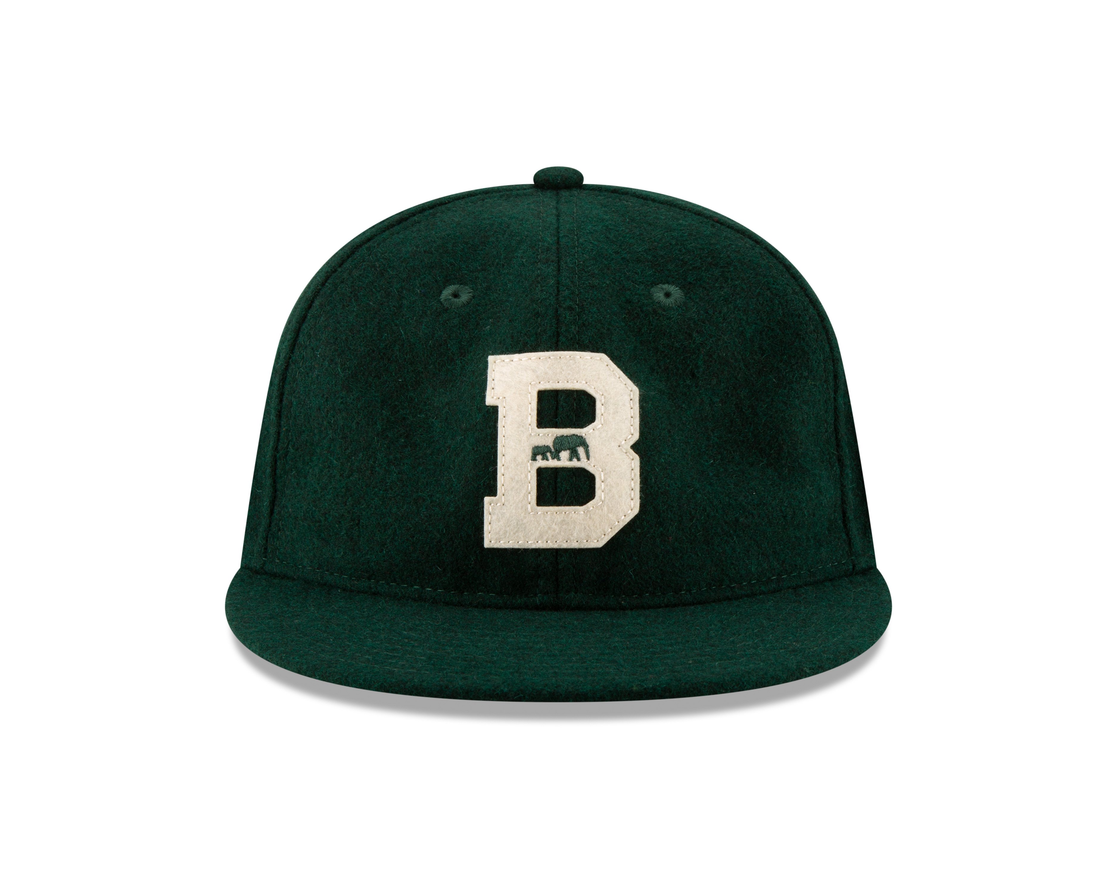 Very Goods | BKc x New Era Felt 'B' Varsity Wool Cap Forest Green – The ...