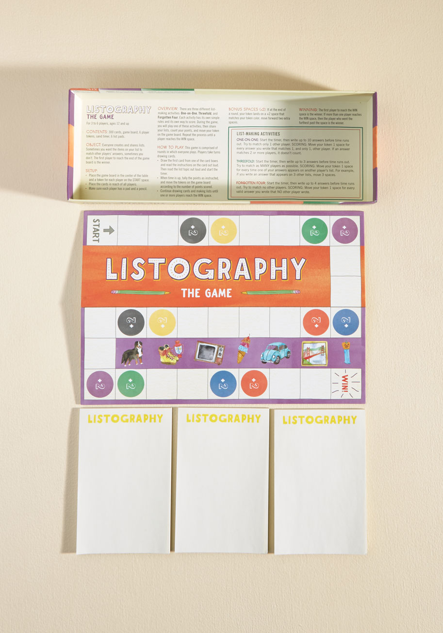 Very Goods | Listography: The Game | Mod Retro Vintage Toys | ModCloth.com