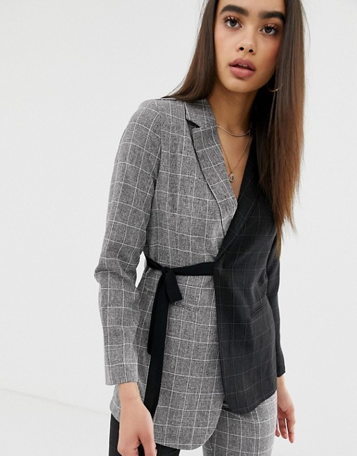 Very Goods | UNIQUE21 | UNIQUE21 contrast blazer in contrast panel two ...