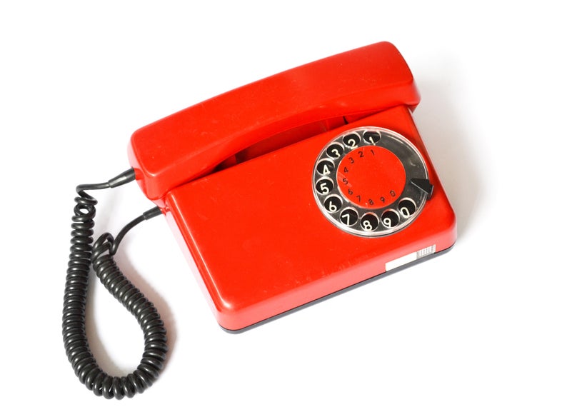 Very Goods | Red Home Telephone Oldschool Working Phone Rotary Dial 90s ...