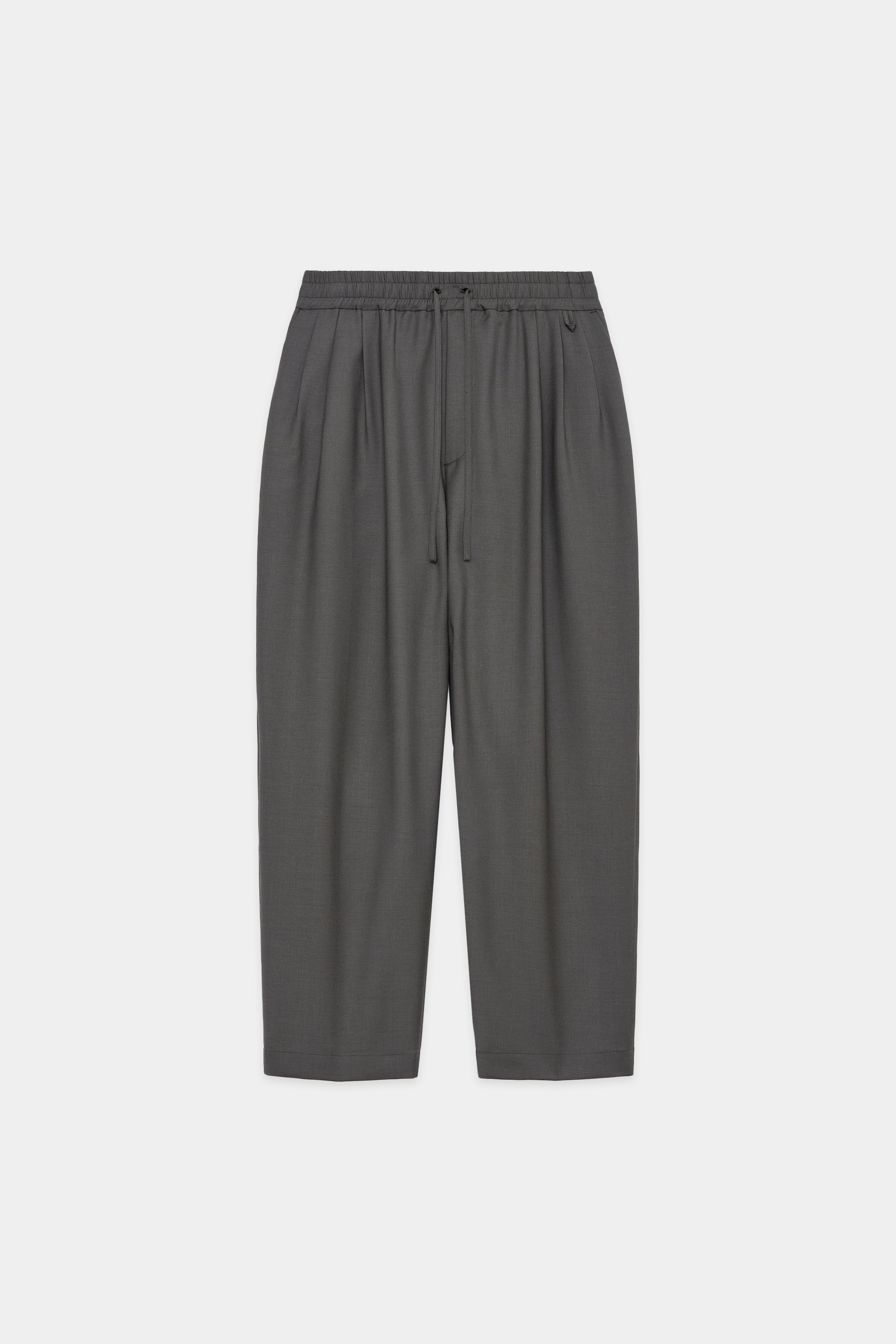 Very Goods | オーガニックウール モヘア トロピカル 3タック イージー パンツ, Dusty Gray – MARKAWARE