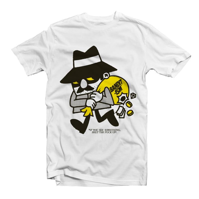 Very Goods | robber mascote t-shirt whiteGraffiti t-shirt by bandit1sm ...