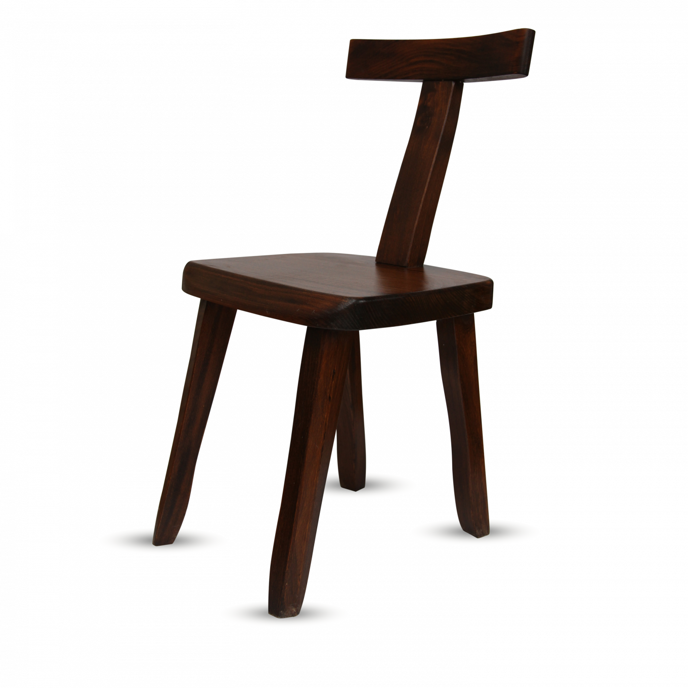 Very Goods | Olavi Hanninen, Brutalist Wooden 'T' Chair — Ruby Atelier