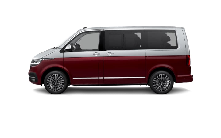 VW Multivan T6 1 2023 - Reflexsilber Fortanarot | FINN