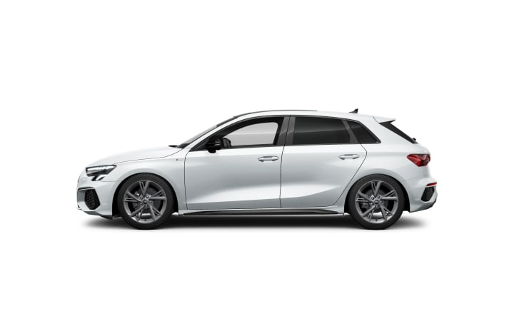Neu Audi A3 Sportback S line 2023 in Gletscherweiß Metallic ab 669€