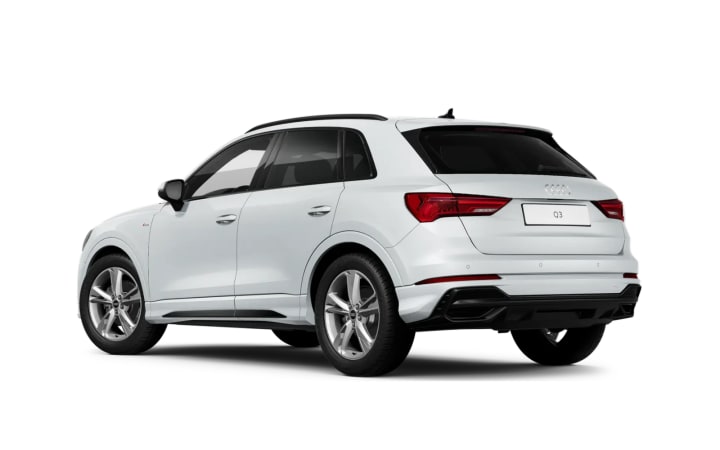 Neu Audi Q3 S line 2023 in Gletscherweiß Metallic ab 689€