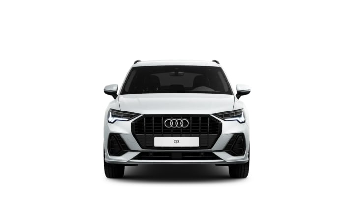 Neu Audi Q3 S line 2023 in Gletscherweiß Metallic ab 689€