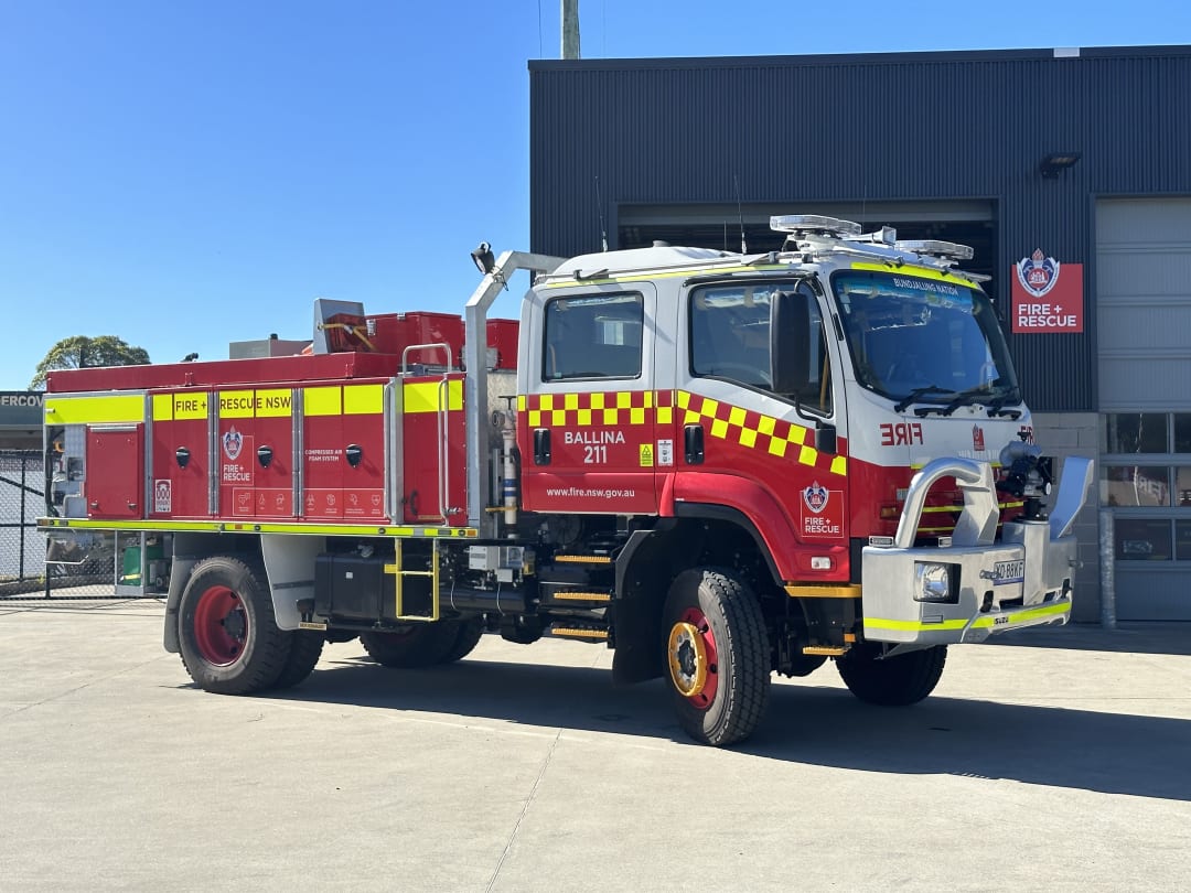New, state-of-the-art Bushfire Tanker - Ballina - Fire and Rescue NSW
