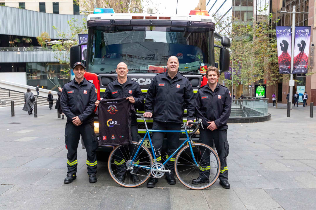 Firefighters raise over $100,000 for burns victims through charity bike ...