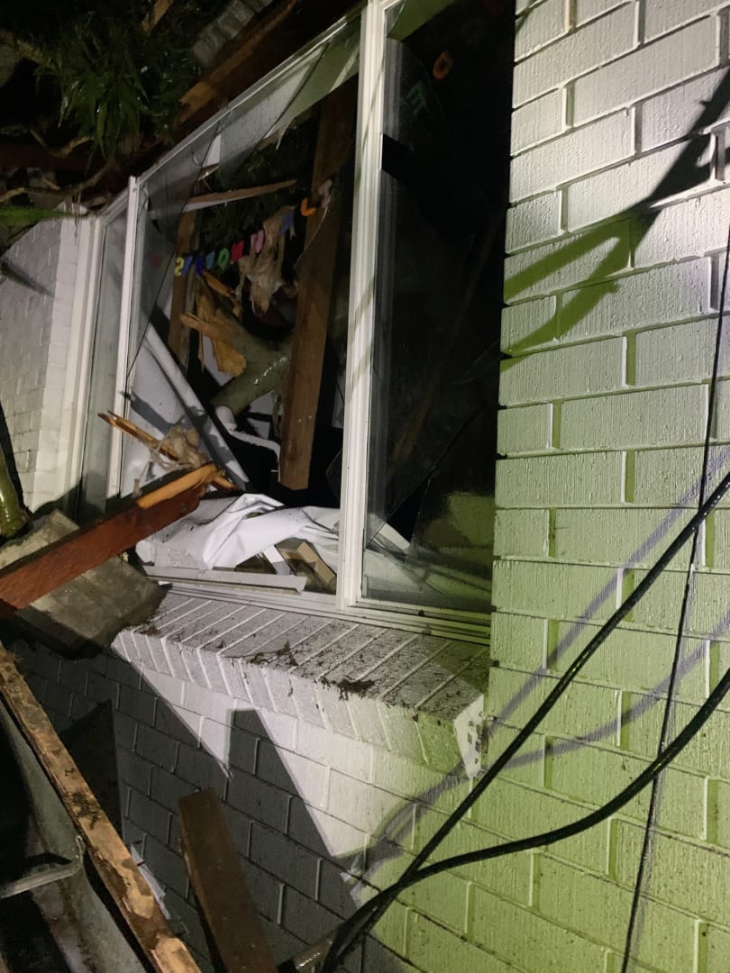 Firefighters help rescue family trapped in home smashed by falling tree - VIDEO - Avalon Beach ...
