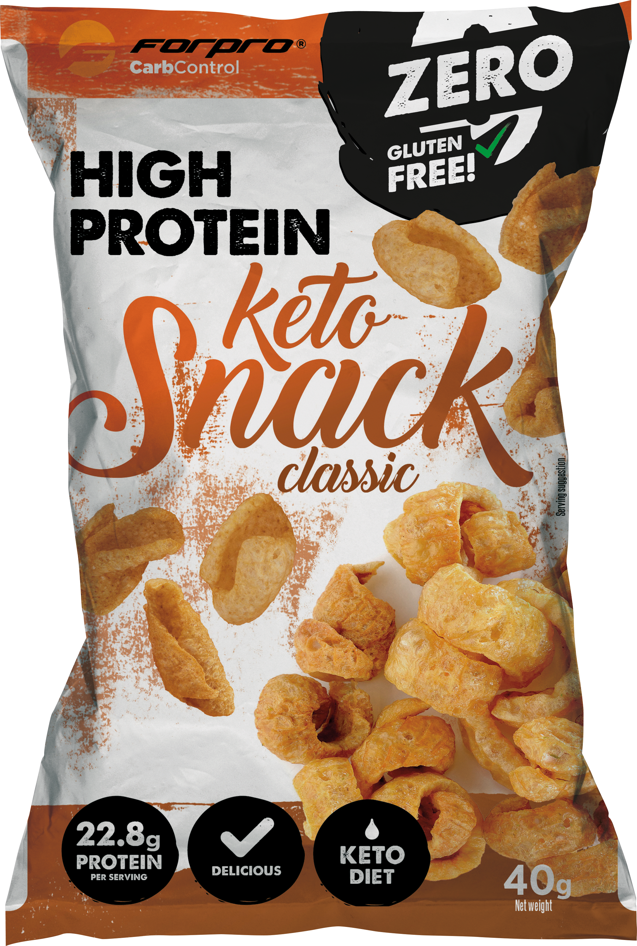 Forpro High Protein KETO Snack 40g, Classic | Fitnessgrossisten