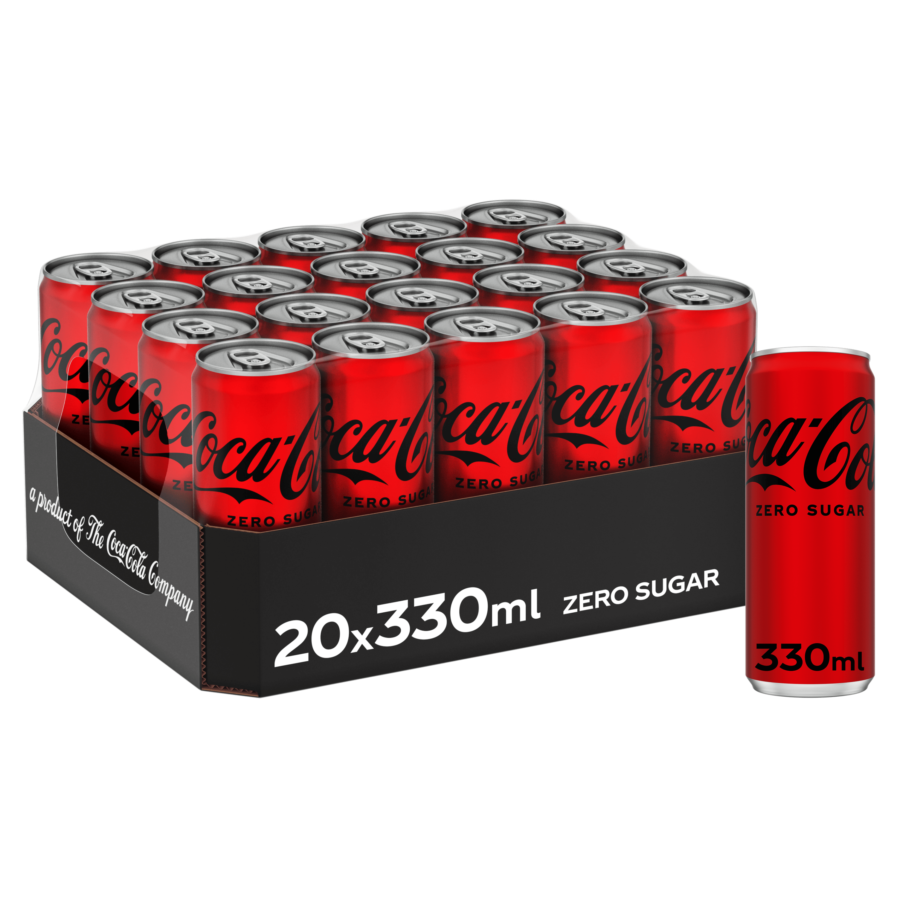 Coca-Cola uten sukker, 20x330ml boks (Pant 2,-) | Fitnessgrossisten