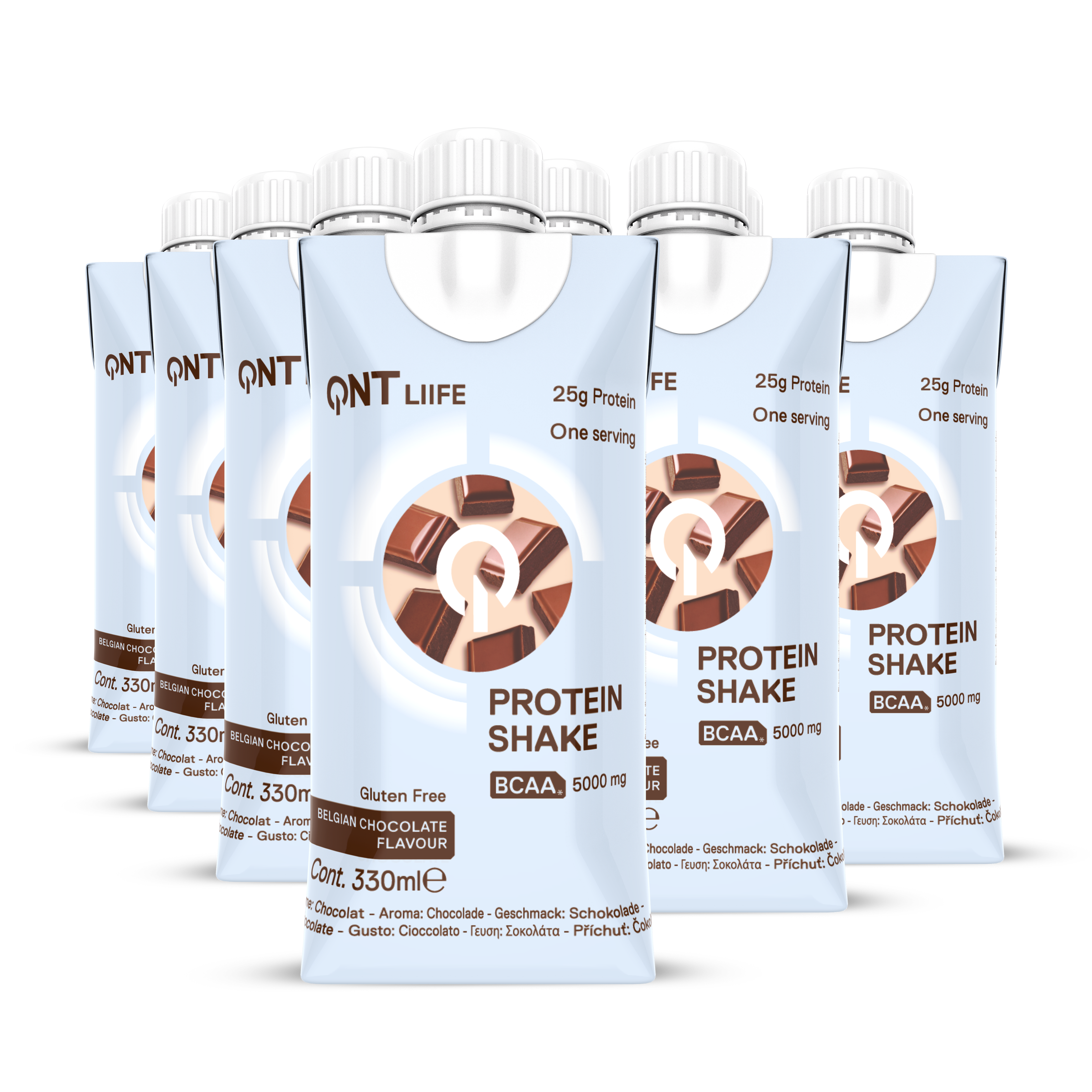 QNT Protein shake 25g, 12x330ml | Fitnessgrossisten
