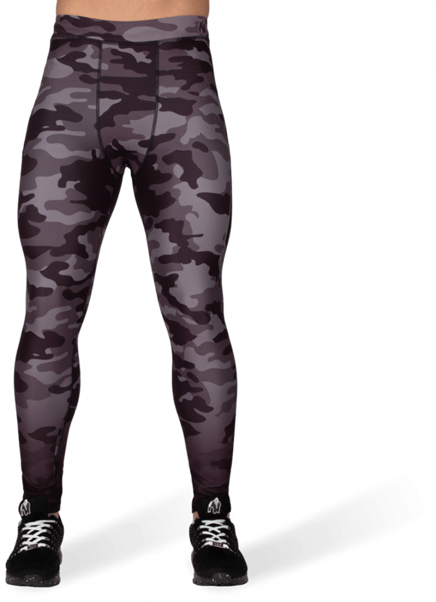 Franklin Men's Tights, Black/Gray Camo | Fitnessgrossisten