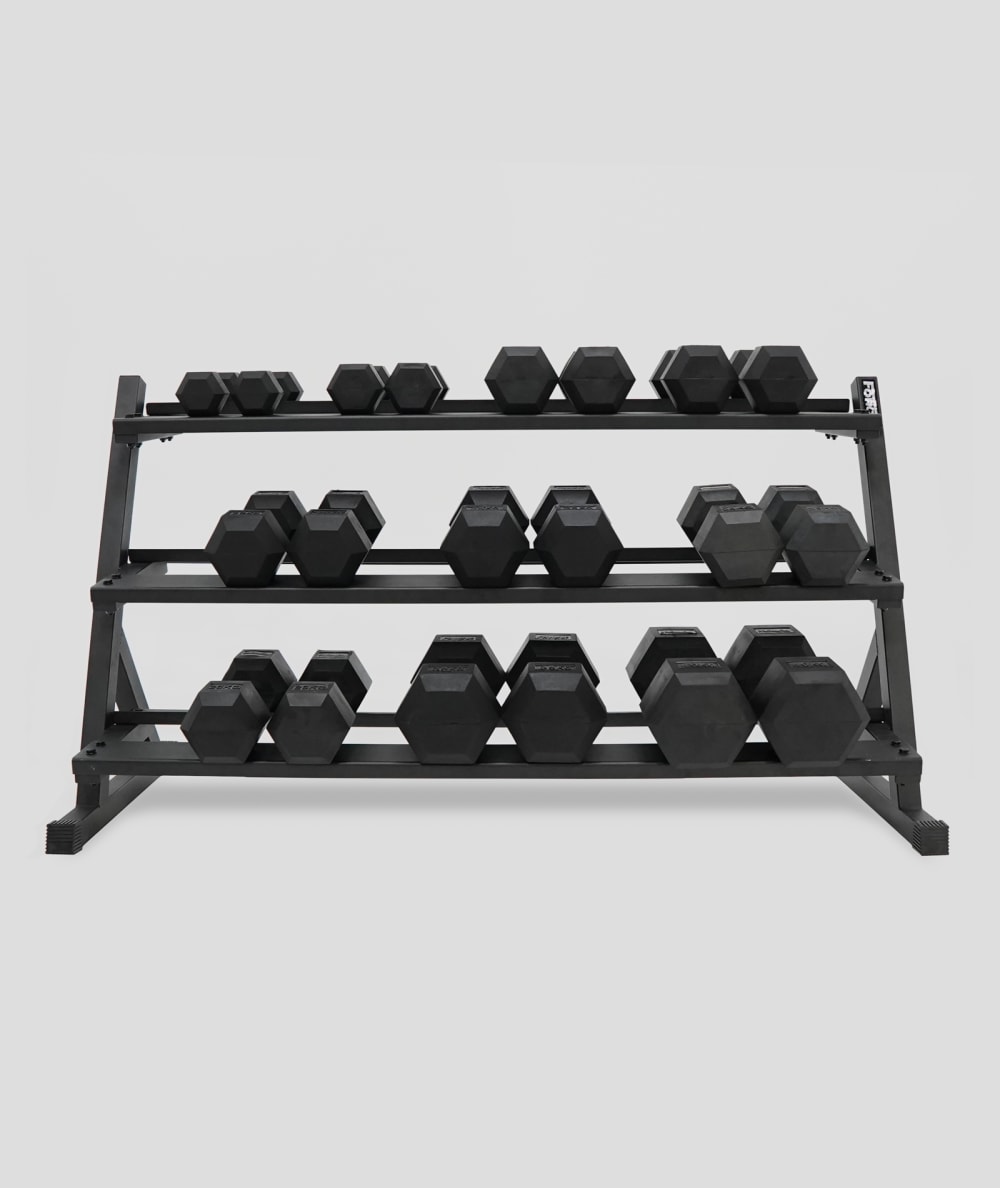Force USA 3 Tier Commercial Dumbbell Rack
