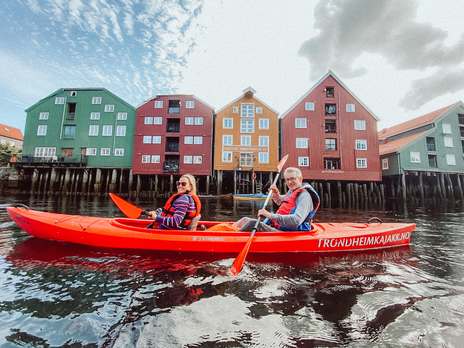 Trondheim Kayak Tour on the Nidelva River