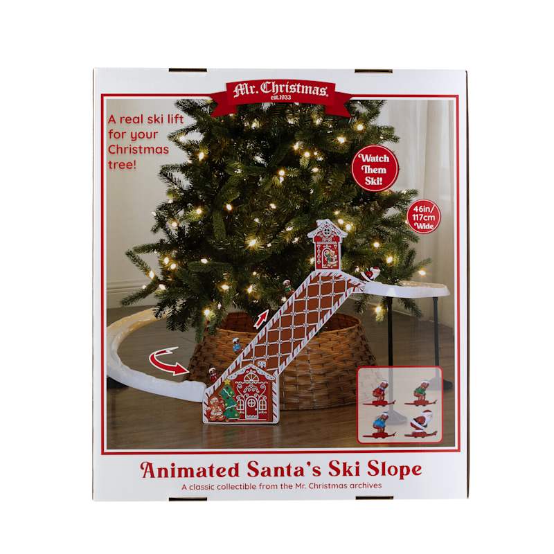 Animated Santa Ski Slope