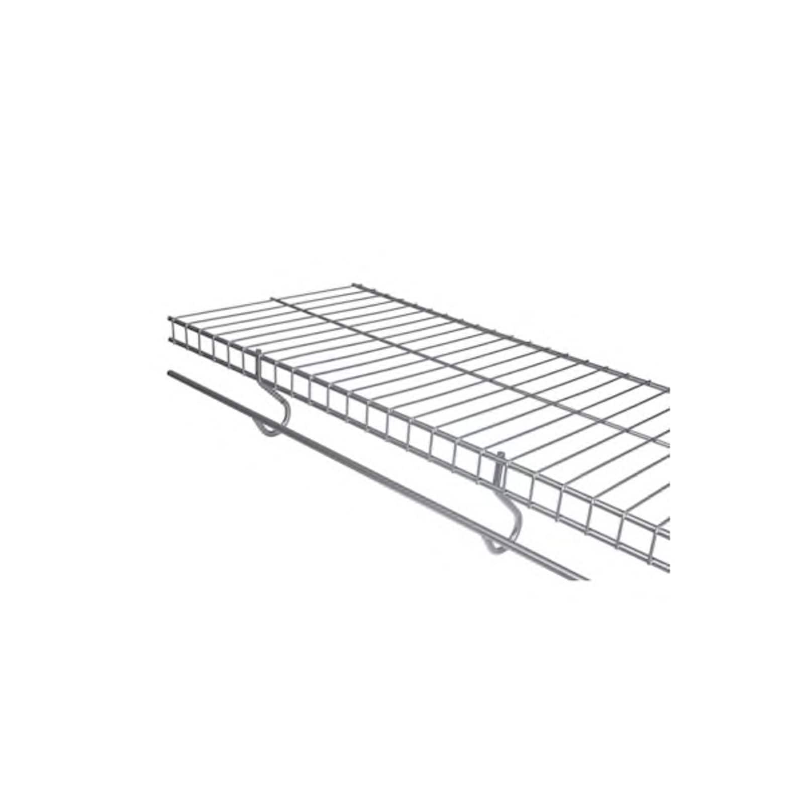 Rubbermaid FreeSlide 12 In X Ft White Wire Wardrobe Shelf