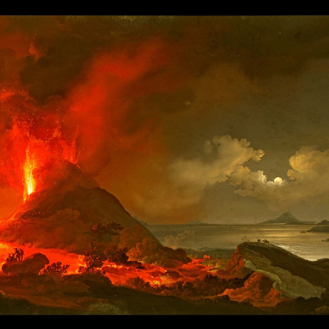 NAPOLI, Eruzioni del Vesuvio attraverso le gouaches - Vesuvius in ...