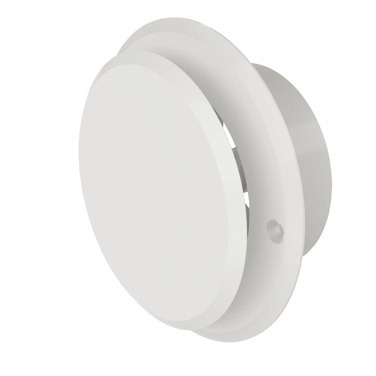 Disc valve with round frame and round casing