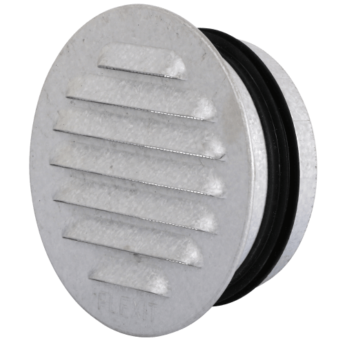 Round grille steel, w/spigot Ø100