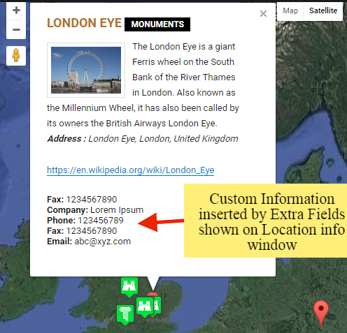 Features in Google Maps WordPress Plugin