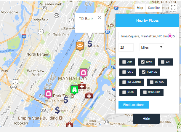 Features in Google Maps WordPress Plugin