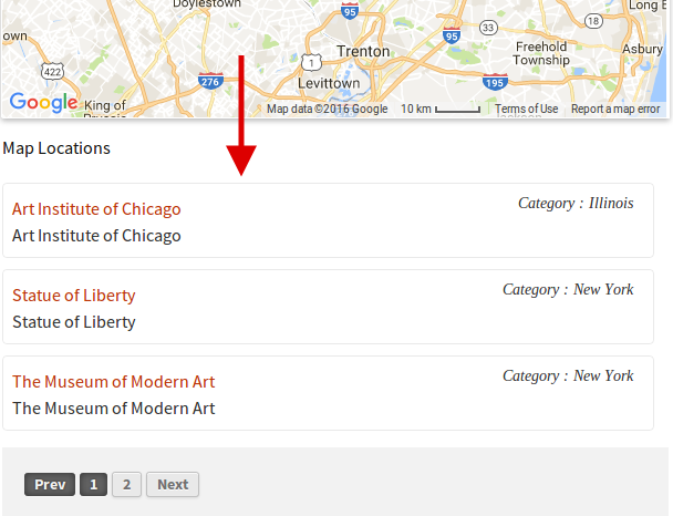 How to display locations per page in listings | Wpmapspro.com