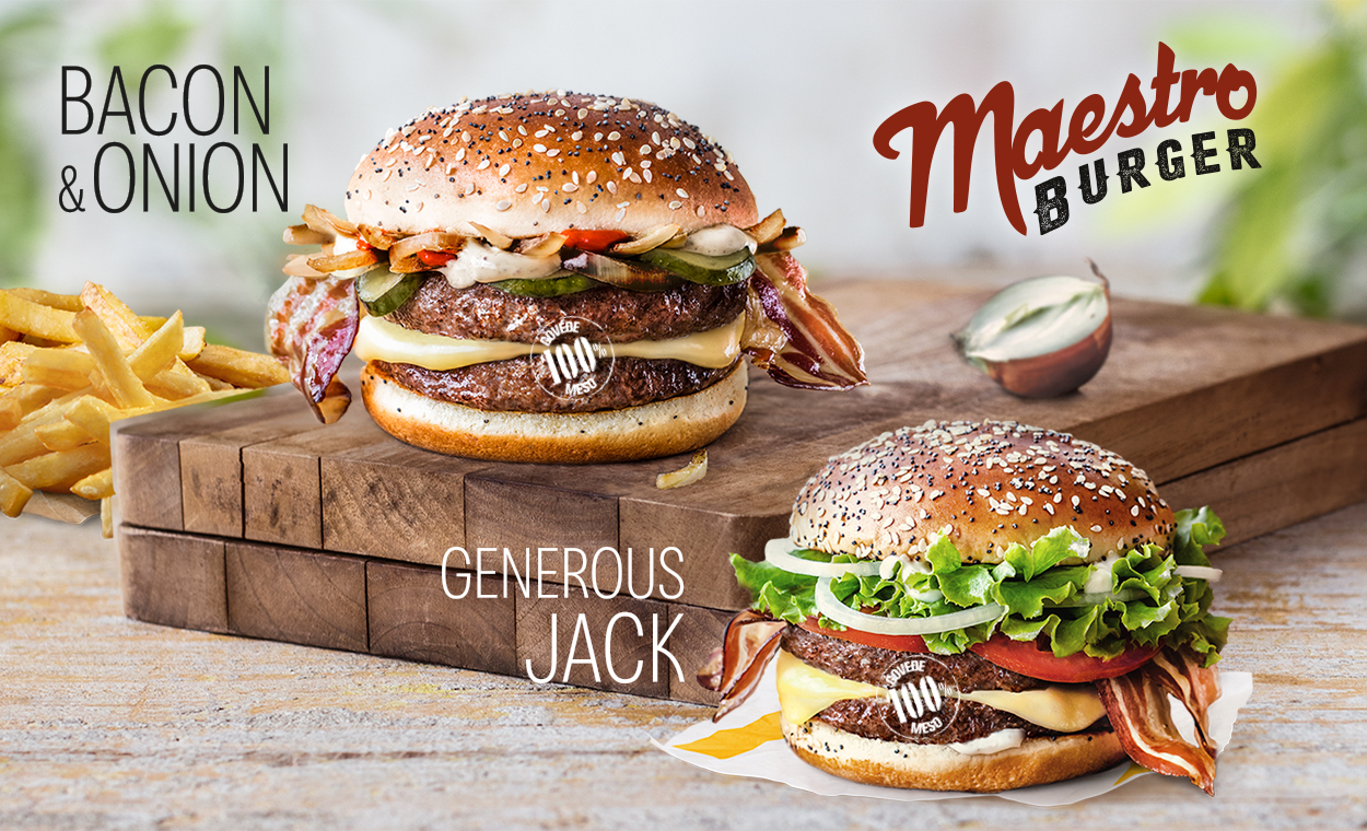 Novi Maestro burger: Bacon&Onion